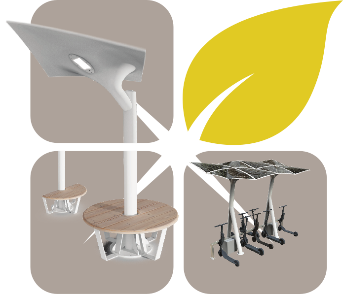 Arbre Solaire et Connecté - Solar Trees